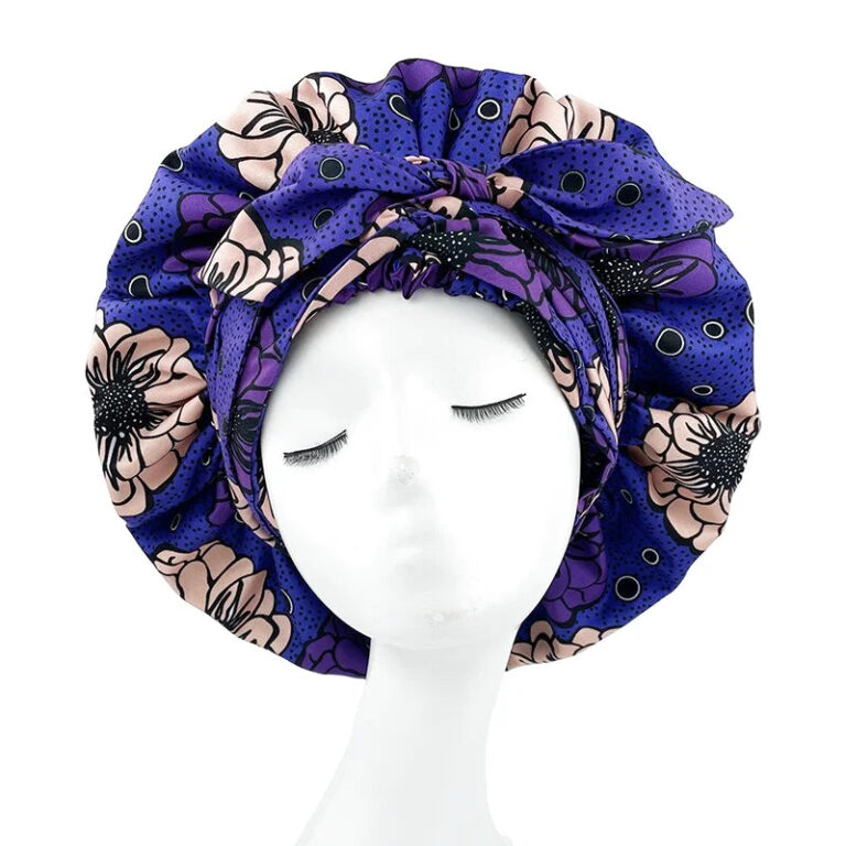 Bonnet Satin Cheveux Afro